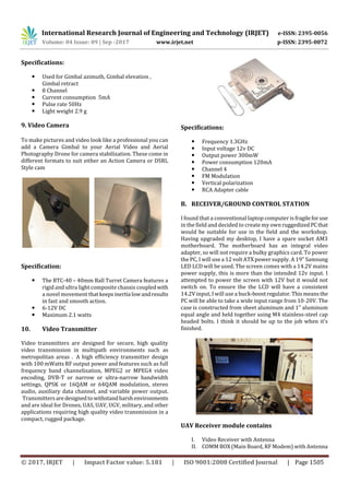 Overview of Design and Integration of Unmanned Aerial Vehicle Aircraft ...