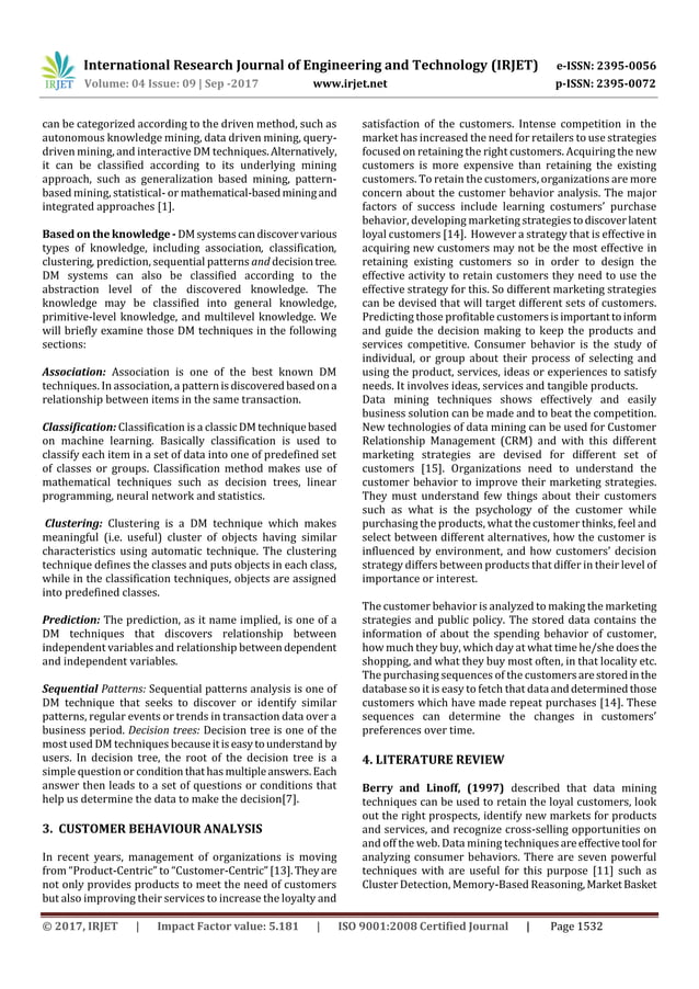 A Comparative Study of Techniques to Predict Customer Churn in ...