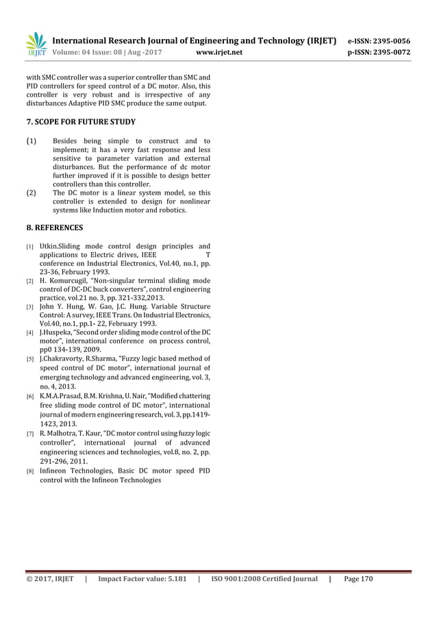Speed Control of Dc Motor using Adaptive PID with SMC Scheme | PDF | Radio Control | Hobbies ...