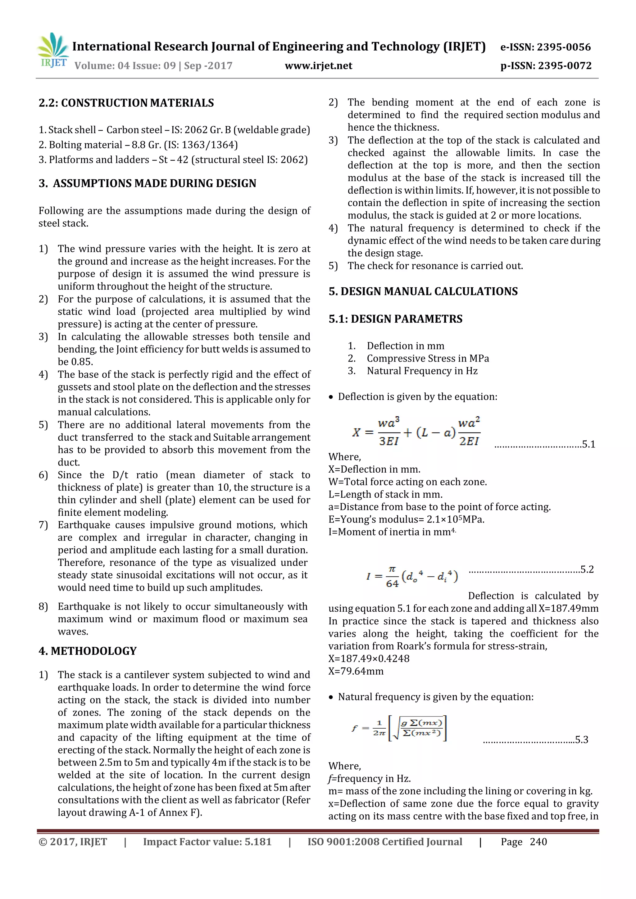 Mechanical Design and Analysis of Steel Stack by Varying its Height ...