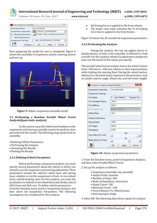 Estimation of Dynamic Behavior and Performance Characteristics of a ...