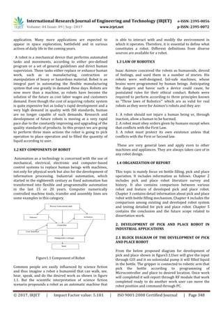 Development of Pick and Place Robot for Industrial Applications | PDF | Internet of Things ...