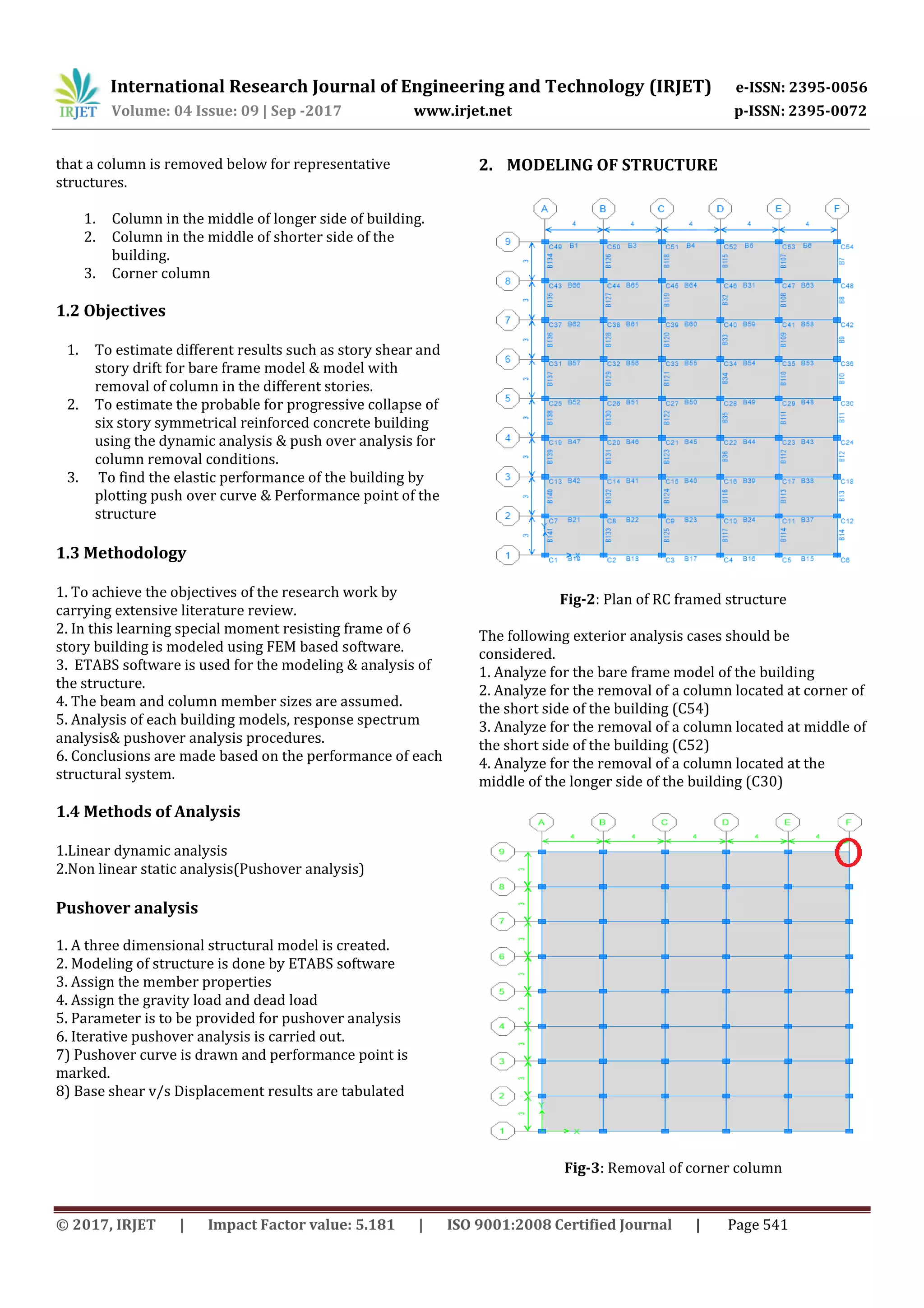 Progressive Collapse Analysis of RC Structures | PDF