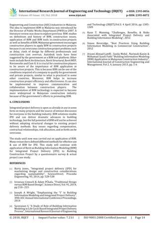 IRJET- Application of Revit as Building Information Modeling (BIM) for ...