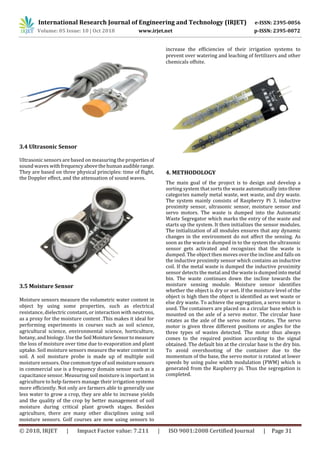 IRJET- Raspberry Pi Baesd Automated Waste Segregation System | PDF