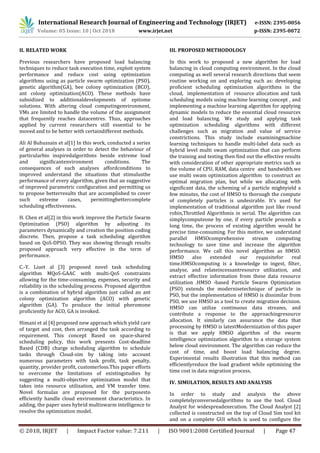IRJET- Advance Approach for Load Balancing in Cloud Computing using (HMSO) Hybrid Multi Swarm ...