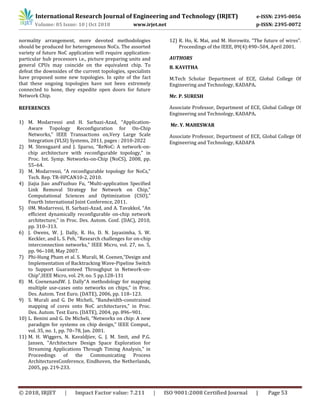 IRJET- Re-Configuration Topology for On-Chip Networks by Back-Tracking | PDF