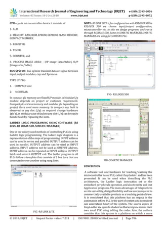 IRJET- A Study of Programmable Logic Controllers (PLC) and Graphical User Interface: Result | PDF