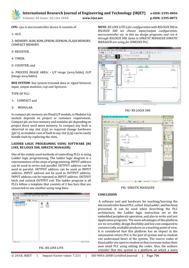 IRJET- A Study of Programmable Logic Controllers (PLC) and Graphical User Interface: Result | PDF