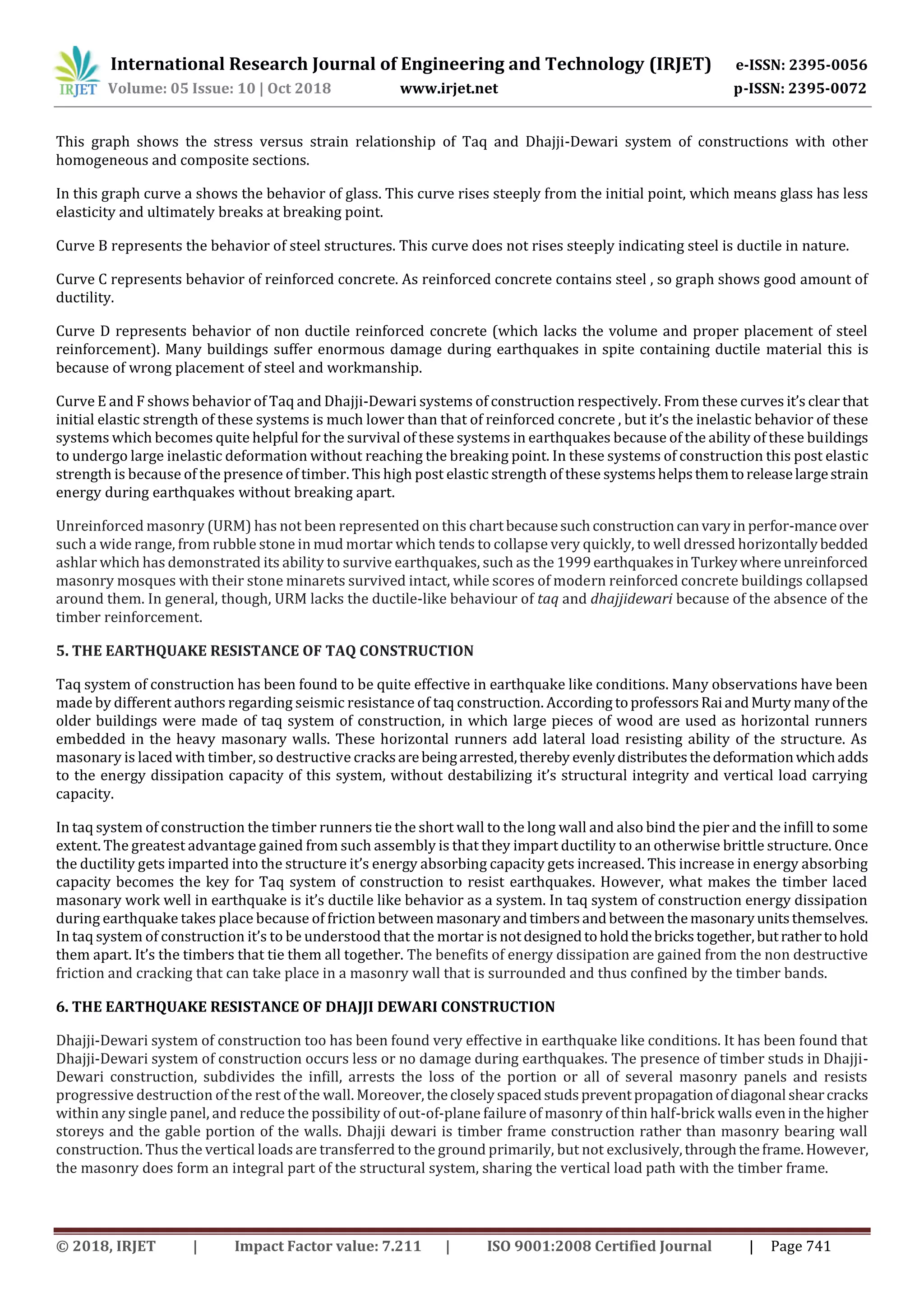 IRJET- Seismic Resistance of Traditional Kashmiri Architecture | PDF