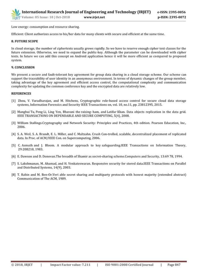 IRJET-Using Downtoken Secure Group Data Sharing on Cloud | PDF