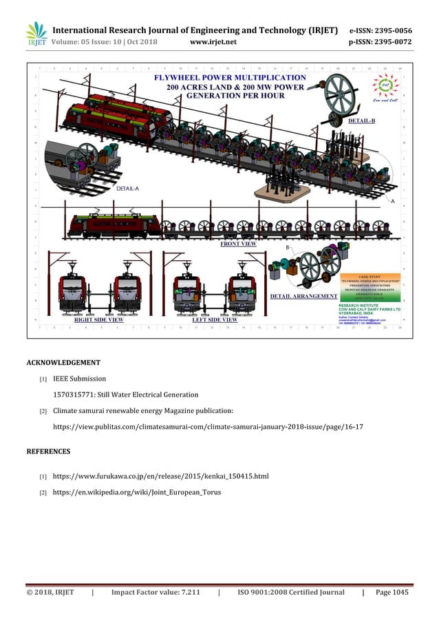 IRJET- Flywheel Power Generation and Multiplication | PDF