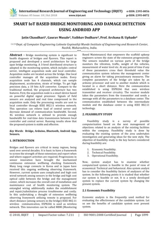 IRJET- Smart IoT based Bridge Monitoring and Damage Detection using Android App | PDF