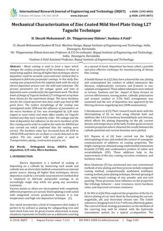 IRJET- Mechanical Characterization of Zinc Coated Mild Steel Plate ...
