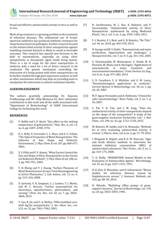 IRJET- Study of In-Vitro and in Vivo Antibacterial Effects of Silver ...