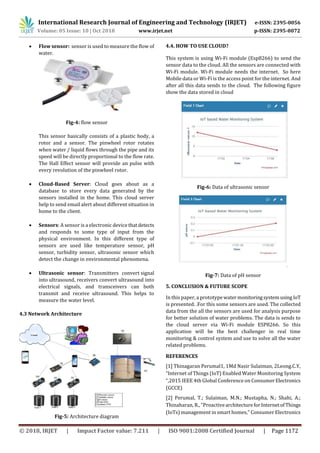 IRJET- Smart Water Monitoring System using IoT | PDF