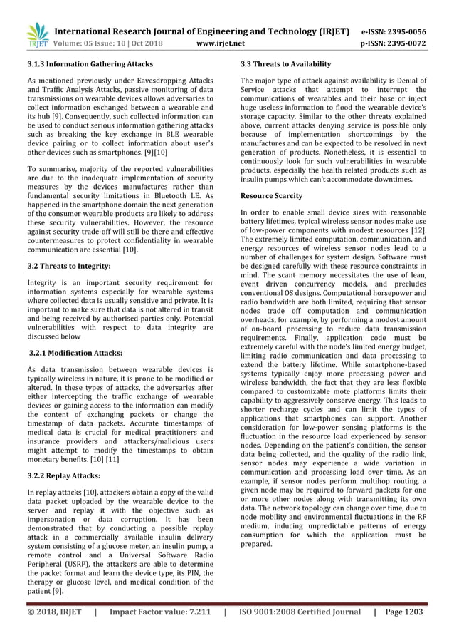 IRJET- Applications of Wireless Sensor Networks in Healthcare: An Overview of the Areas of ...