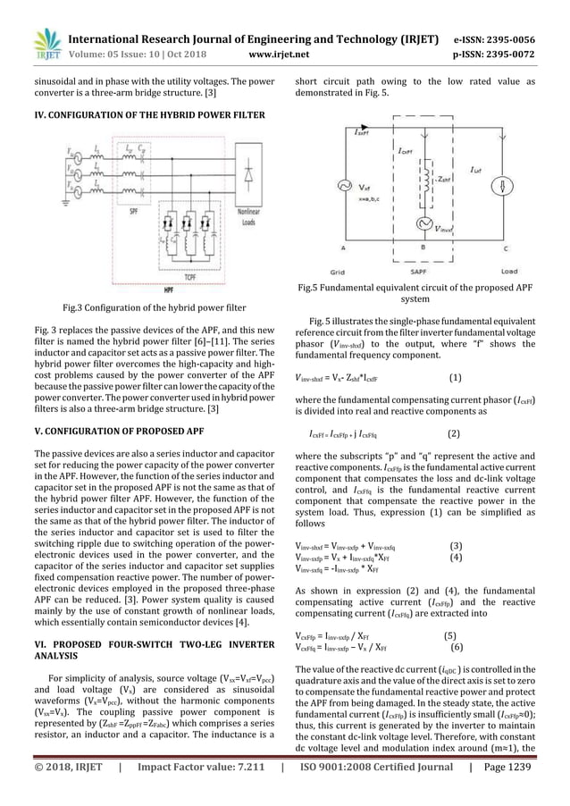 IRJET- Power Quality Improvement using Active Power Filter | PDF