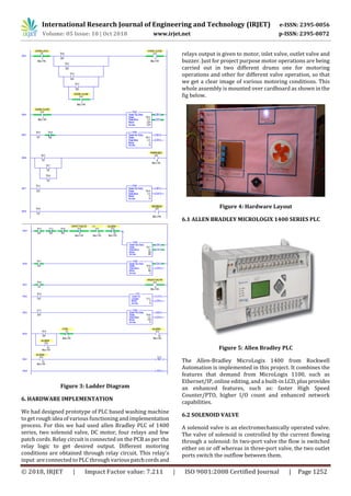 IRJET- PLC based Washing Machine | PDF