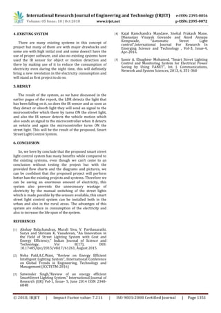 IRJET- Smart Street Light Control System | PDF