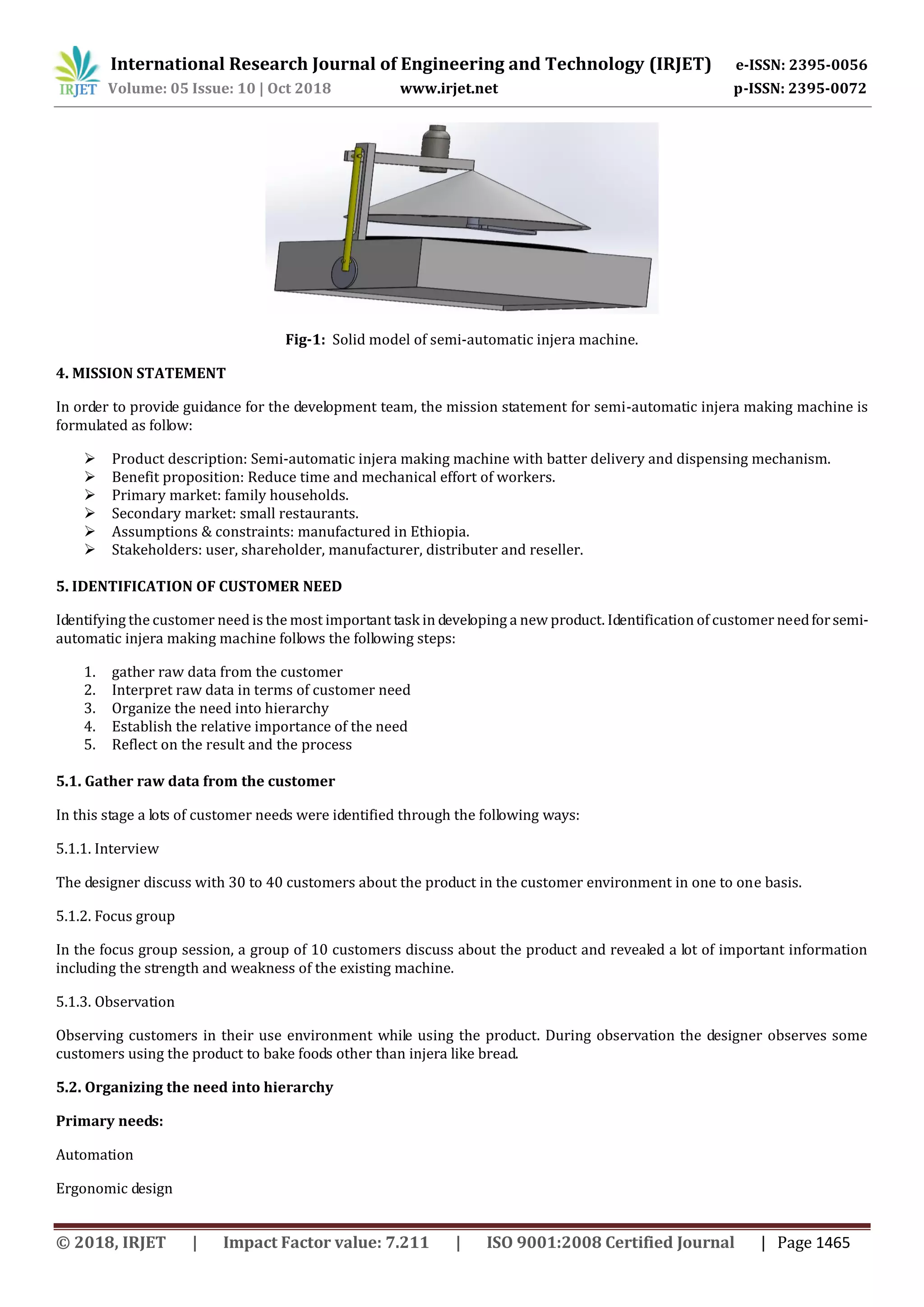 IRJET- Design and Development of Semi-Automatic Injera Making Machine ...