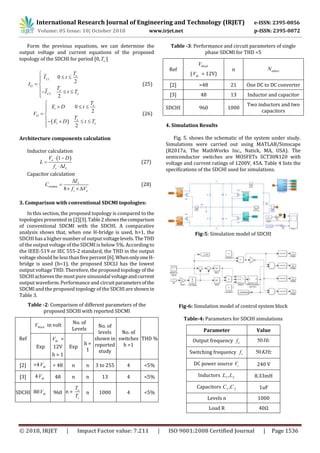 IRJET- A Novel Topology for a Single Phase Hyperlevel Inverter using a Single DC Power Source | PDF