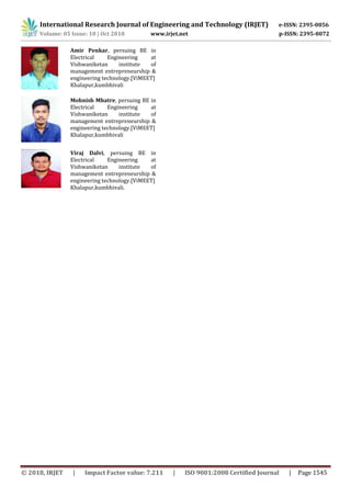 IRJET- Solar based Auto Intensity Control Street Light using Arduino | PDF