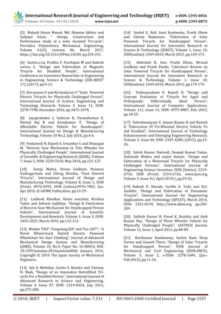 IRJET- Review on Modified Vehicles for Differently Abled People | PDF