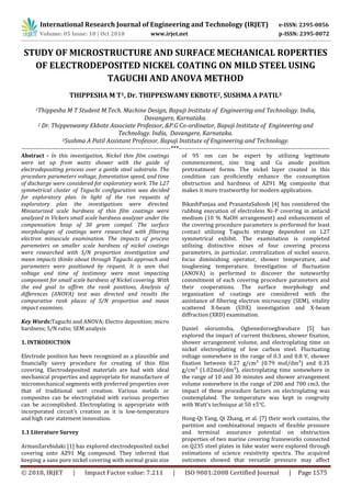 IRJET- Study of Microstructure and Surface Mechanical Properties of ...