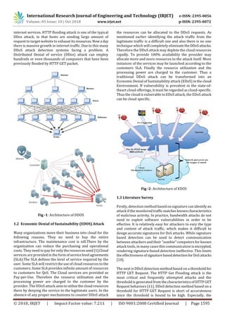 IRJET- EEDE- Extenuating EDOS for DDOS and Eluding HTTP Web based Attacks in Cloud using ...