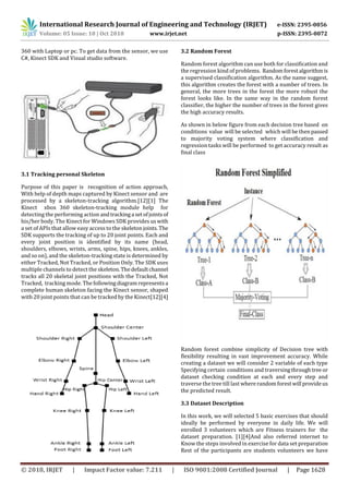 IRJET- Virtual Fitness Trainer with Spontaneous Feedback using a Line of Motion Sensing Input ...