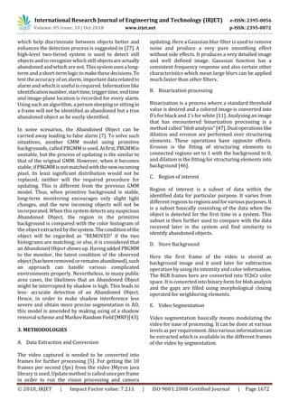 IRJET- Abandoned Object Detection System – A Review | PDF