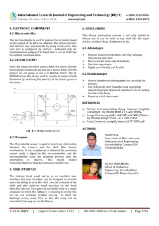 IRJET- An Adaptive Database for Library using Computer Vision | PDF