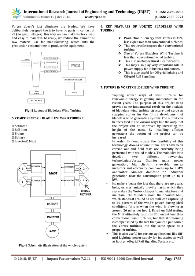 IRJET- Vortex Bledless Wind Turbine “A New Approach to More Efficient ...