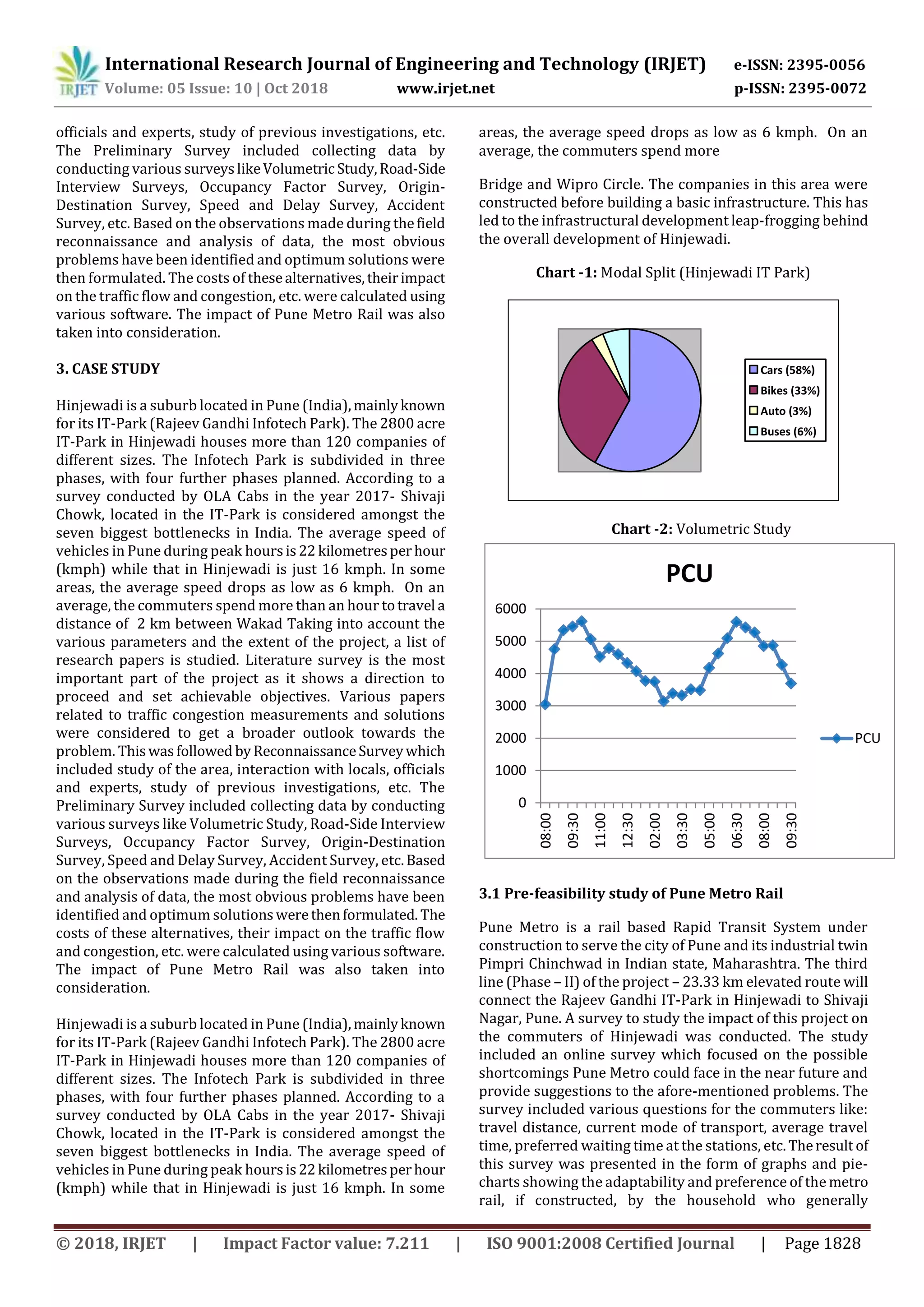 IRJET- Traffic Congestion: Causes and Solutions Case Study: Hinjewadi ...
