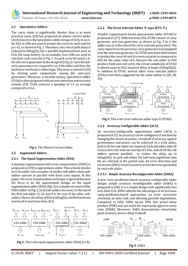 IRJET- A Review of Approximate Adders for Energy-Efficient Digital Signal Processing | PDF ...