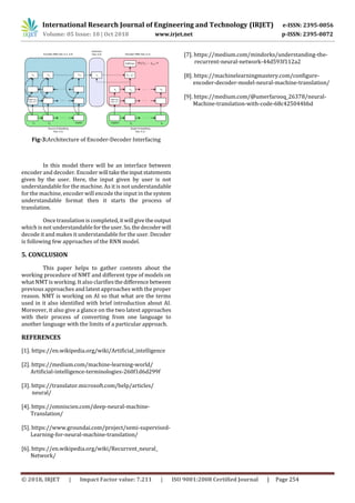 IRJET- Applications of Artificial Intelligence in Neural Machine Translation | PDF