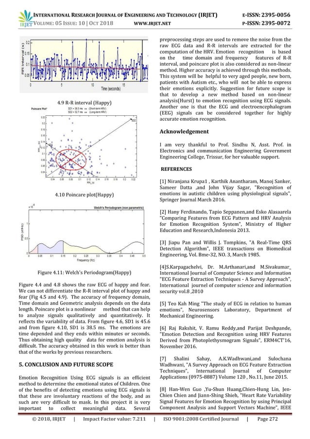 IRJET- Mood Identification in People using ECG Signals | PDF