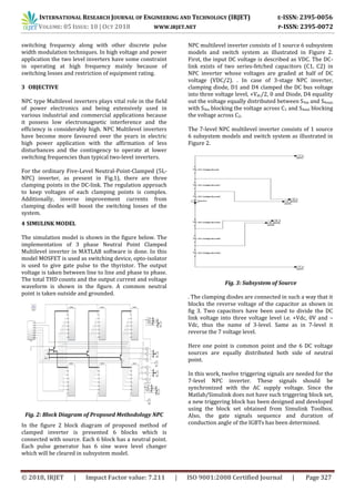 IRJET- Mitigation of Harmonics in Active Neutral Point Clamped Multilevel Inverter | PDF
