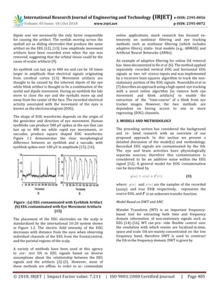 IRJET- An Efficient Approach for Removal of Ocular Artifacts in EEG-Brain Computer Interface ...