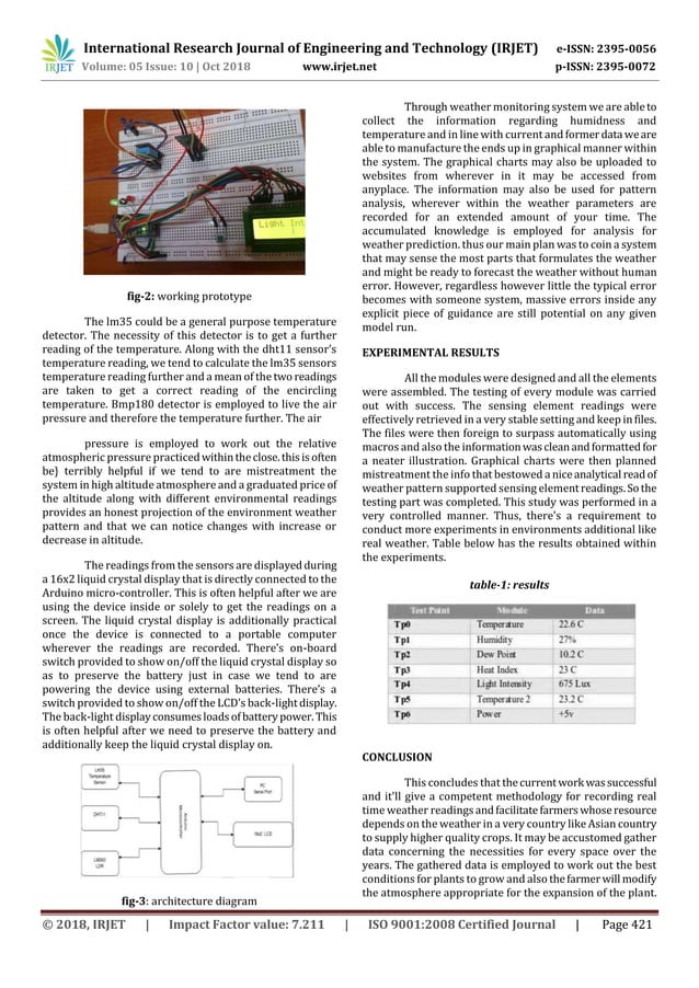 IRJET- Arduino Based Weather Monitoring System | PDF IRJET- Arduino Based Weather Monitoring System | PDF