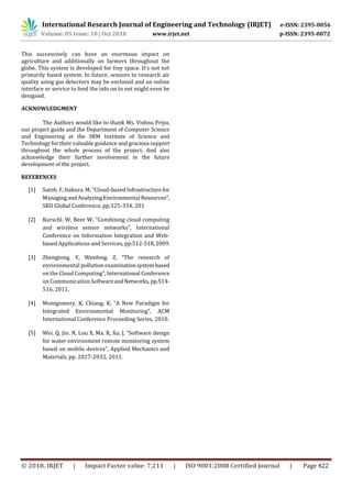 IRJET- Arduino Based Weather Monitoring System | PDF