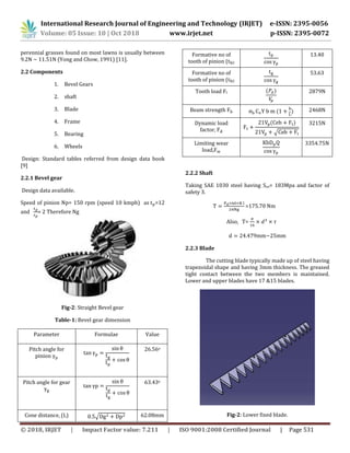IRJET- Design and Fabrication of Two Wheeler Operated Sickle Bar Mower ...