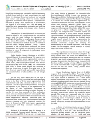 IRJET- A Novel Segmentation Technique for MRI Brain Tumor Images | PDF