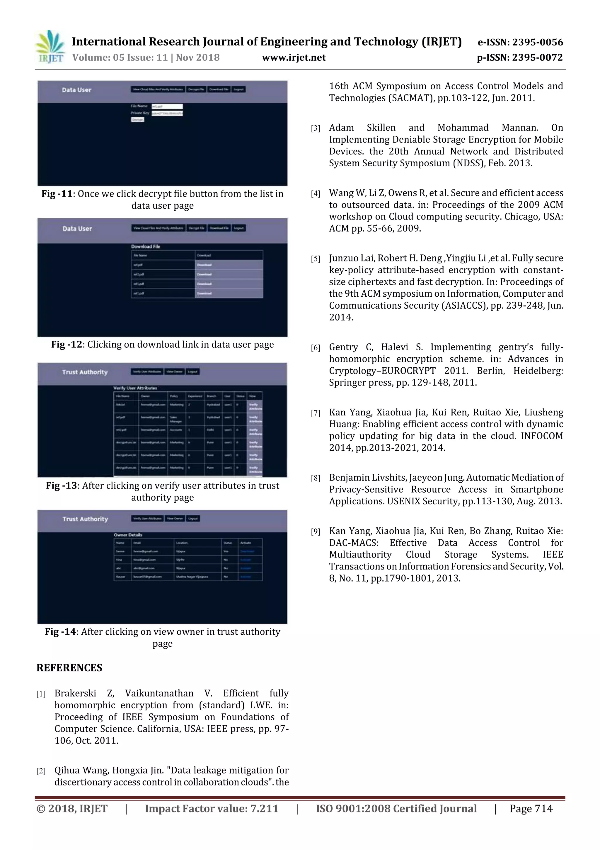 IRJET- A Review on Lightweight Secure Data Sharing Scheme for Mobile Cloud Computing | PDF