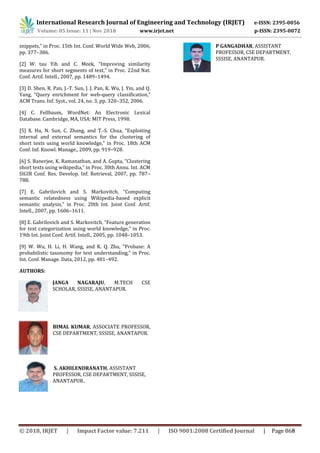 IRJET- Towards Efficient Framework for Semantic Query Search Engine in Large-Scale Data ...