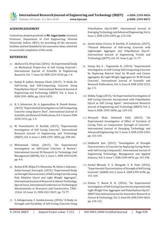 IRJET- Use of Polyethylene Glycol as Self Curing Agent in Self Curing ...