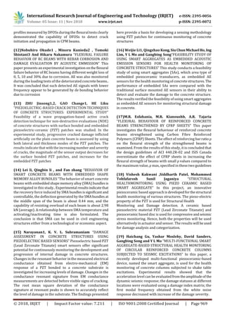IRJET- Flexural Behaviours of RCC Beam using Embedded Sensors | PDF