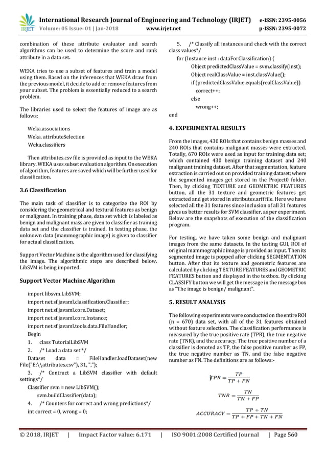 IRJET-Implementation of CAD system for Cancer Detection using SVM based Classification | PDF
