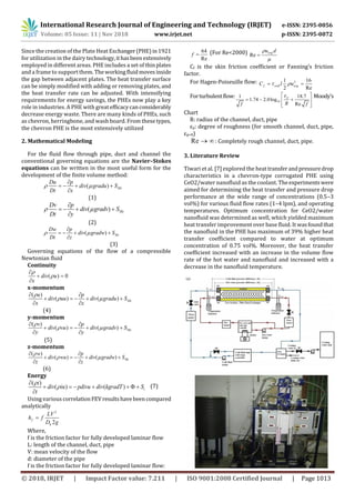 IRJET- Thermal and Fluid Flow Analysis of a Heat Exchanger: “A Comprehensive Report” | PDF